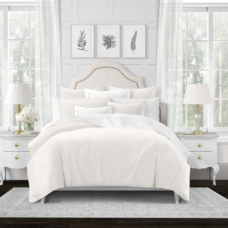 The Tailor s Bed Salem Alabaster Cotton Blend Comforter Set Wayfair Canada